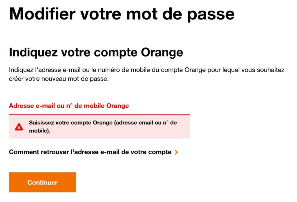 Connexion et création d'un compte en ligne Orange pour mobile, internet ...